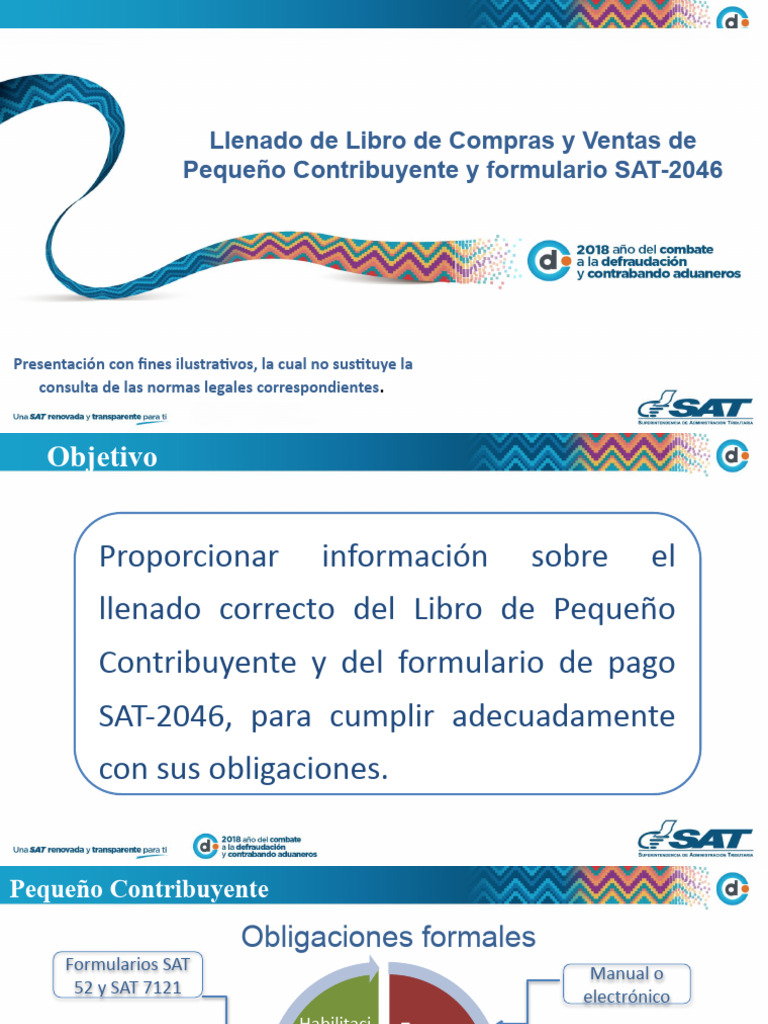 LIBRO y FORMULARIO SAT 2046 PEQUEÑO C 3 | PDF | Factura | Impuesto al ...