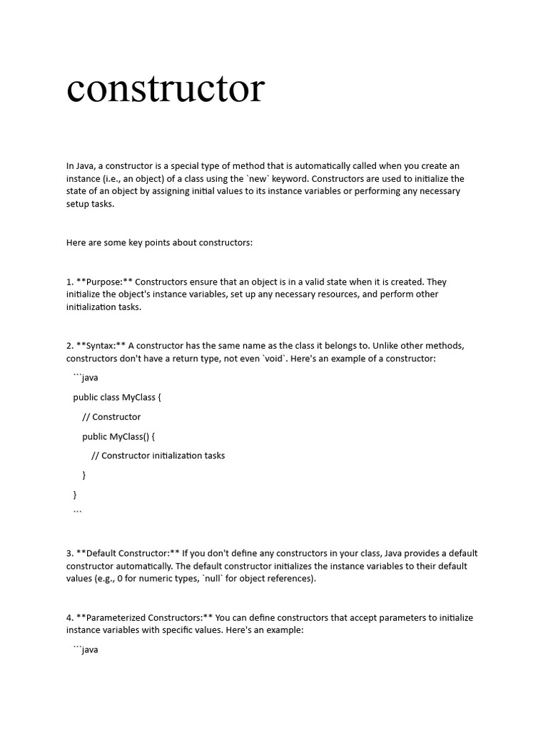 Overloading, Constructors and Decisionmaking | Download Free PDF | Programming | Constructor ...