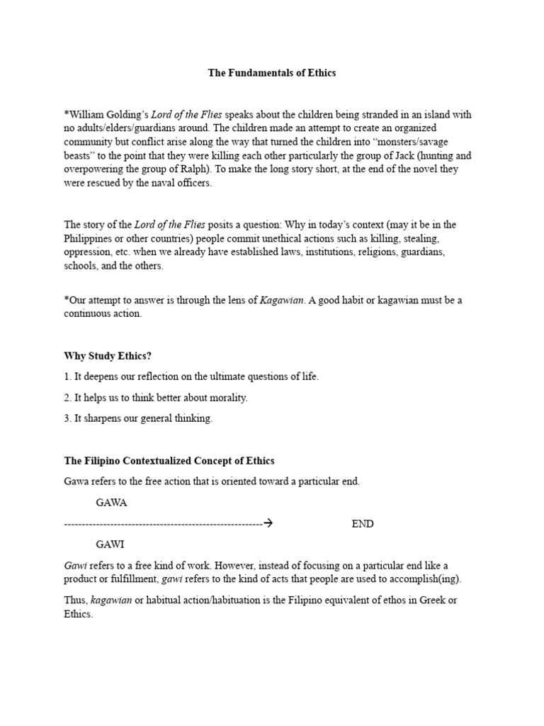 Fundamentals of Ethics - Week Ii | Download Free PDF | Morality ...