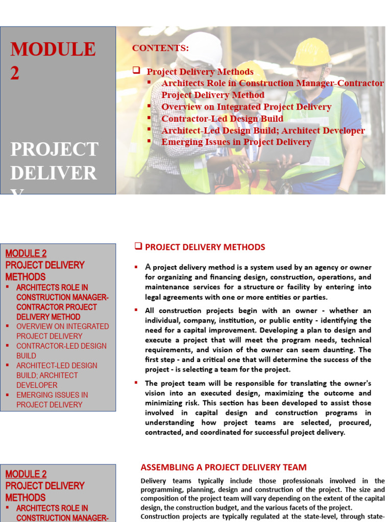 MODULE-2 | PDF | Construction Management | Business