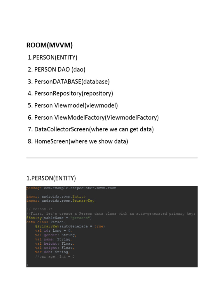 RoomDatabase (MVVM) | Download Free PDF | Databases | Android (Operating System)