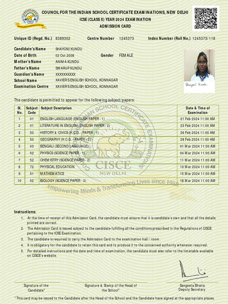 Admit Card Scanner | PDF