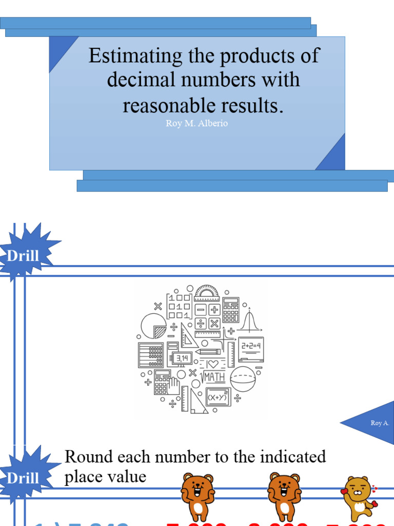 Estimating The Products of Decimal Numbers With Reasonable | PDF ...