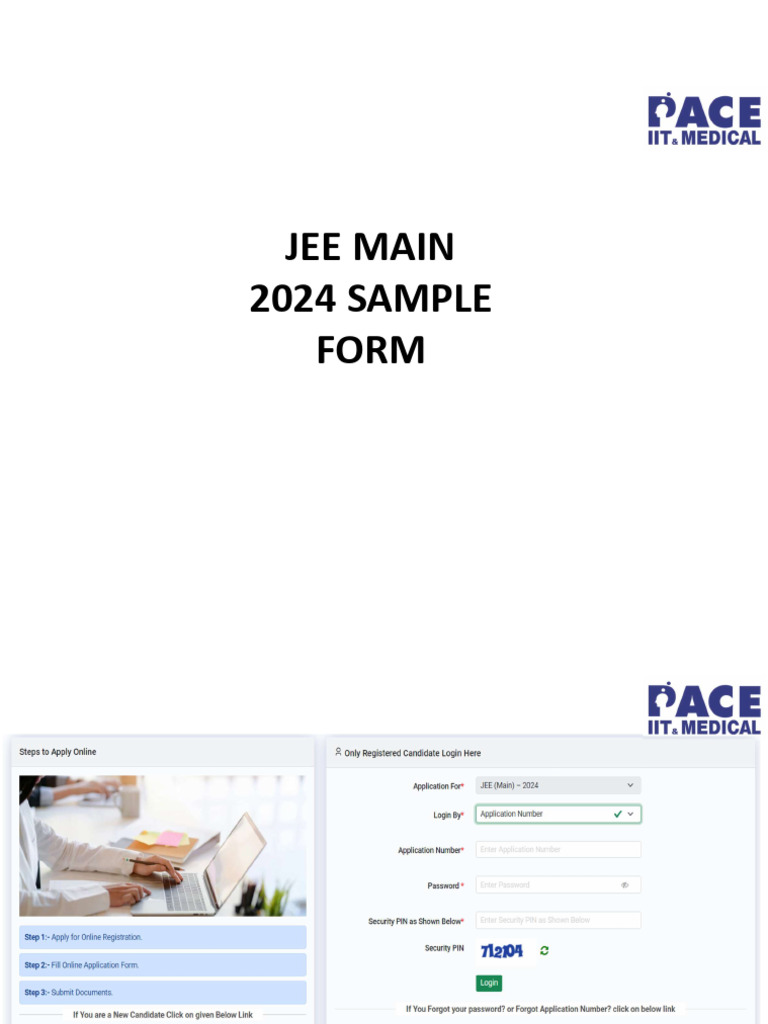 Jee Main 2024 Sample Form PDF | PDF | Payments | Fee