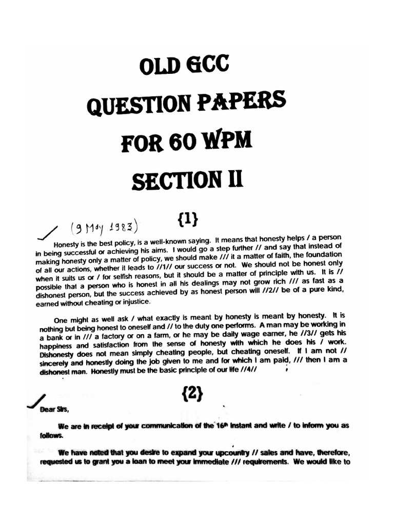 GCC 60 WPM English | PDF