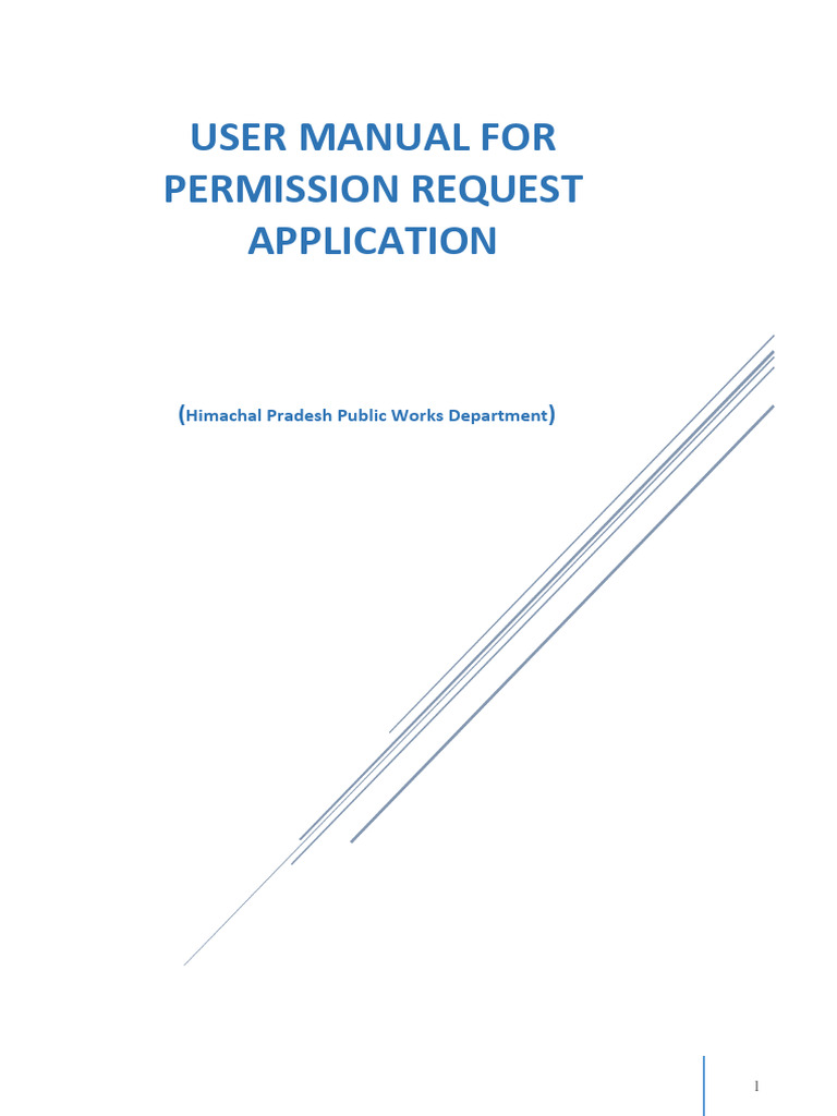 UserManual PermissionRequestApplication | Download Free PDF | Login ...