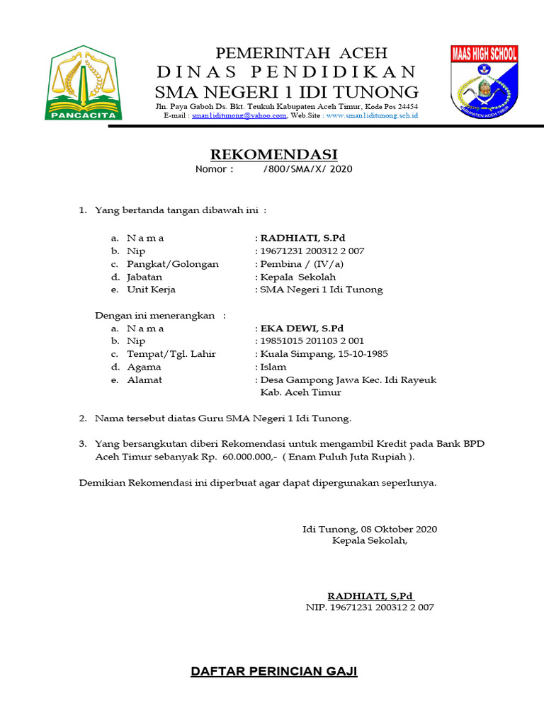 SRT - Permohonan Kredit, EKA 2020 | PDF | Karier & Perkembangan | Bisnis