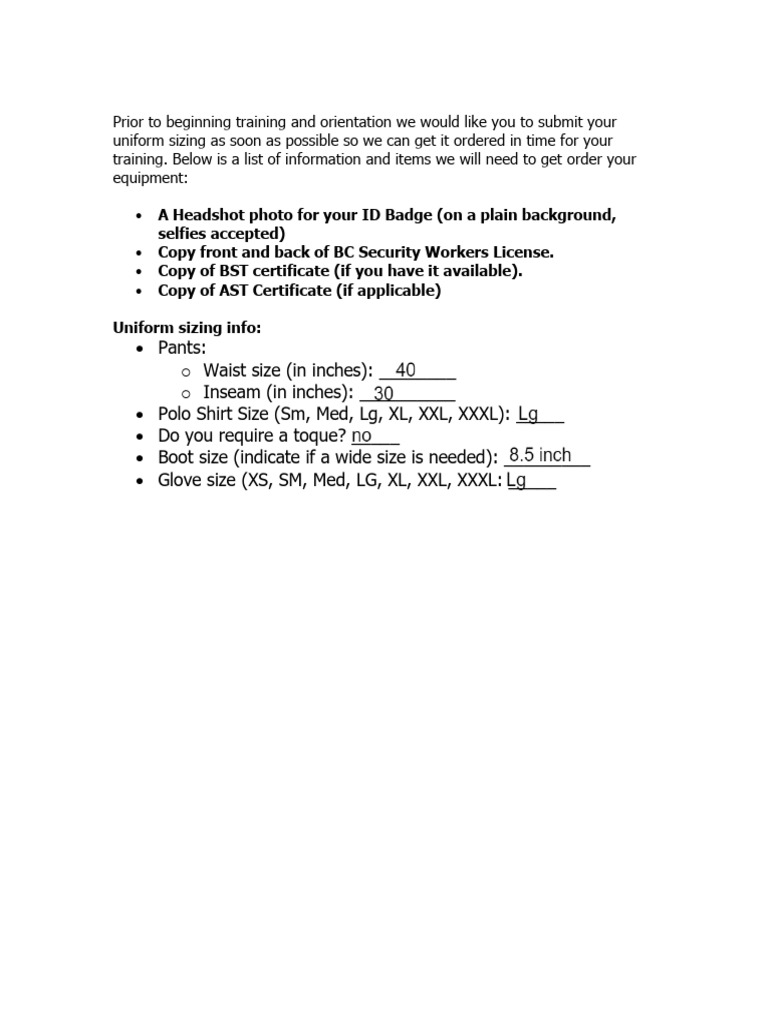Security Training Prep Checklist | PDF