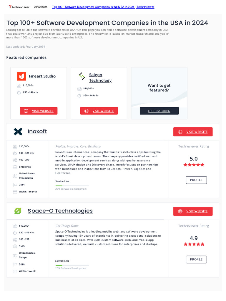 Top Software Development Companies in Usa | PDF | Mobile App ...