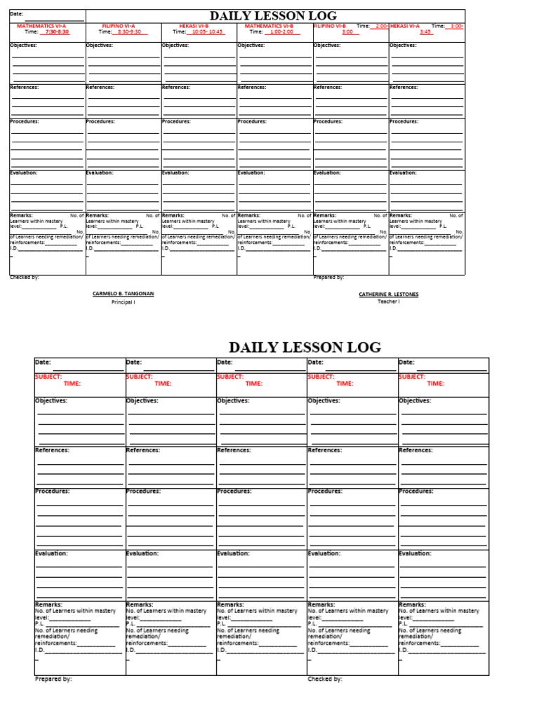 DAILY LESSON LOG New 2023 | PDF | Learning | Teaching