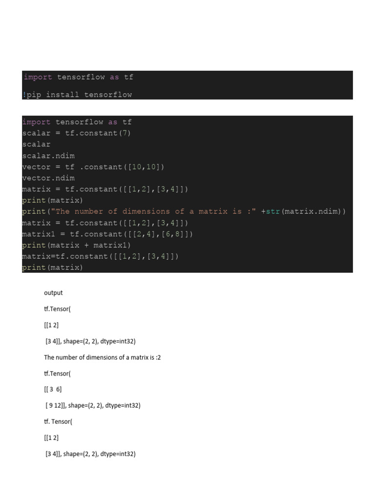 NNDL Ex | PDF | Tensor | Scalar (Mathematics)