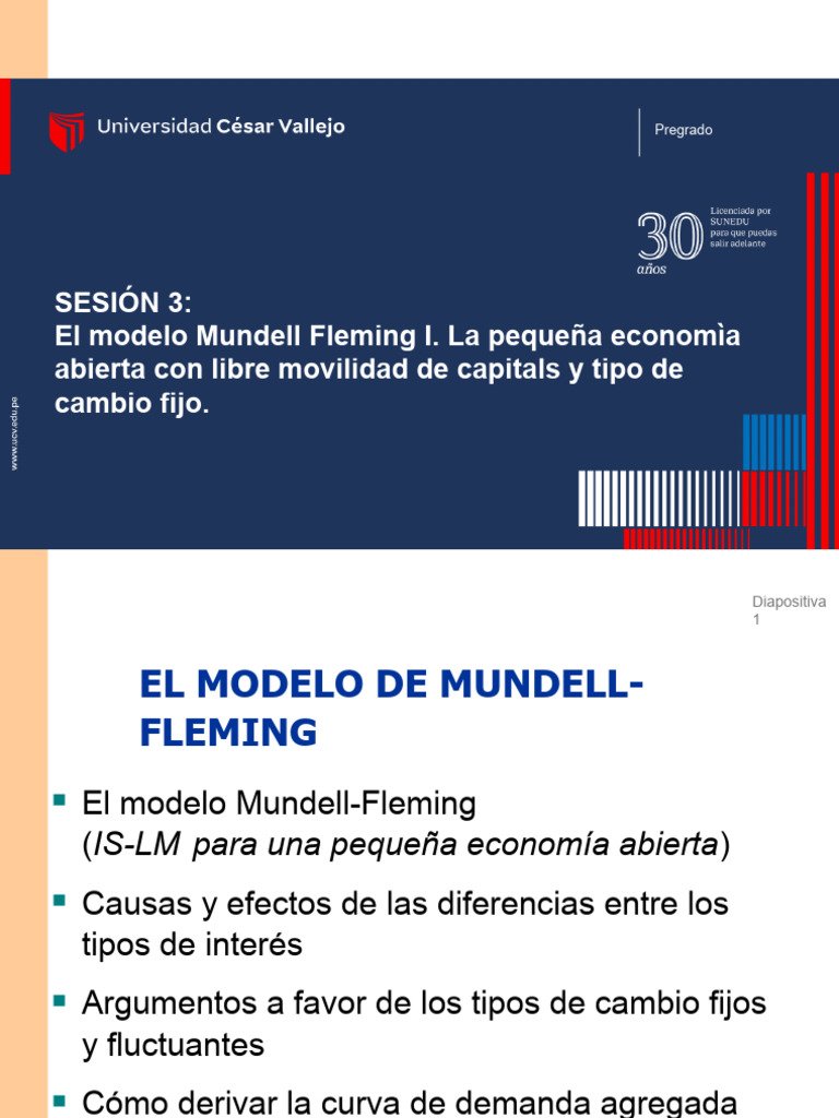 CLASE 3 - Modelo Mandell FlemingI, Mov Cap TC Fijo | PDF | Tipo de cambio | Economias
