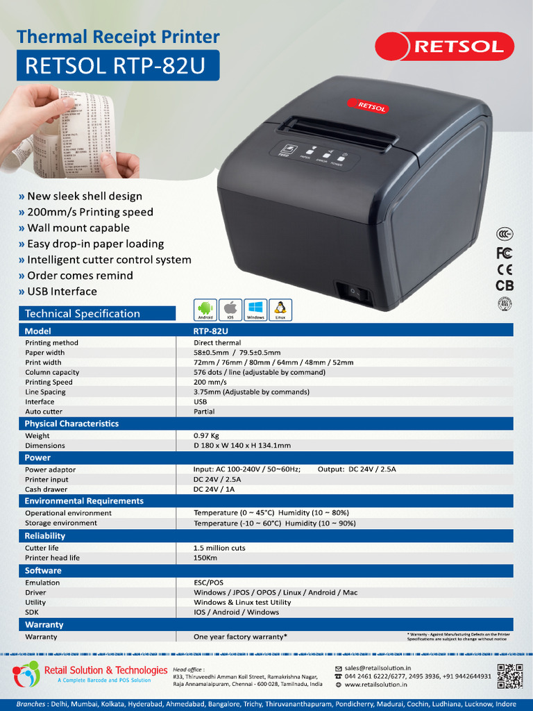 Retsol RTP-82U | PDF