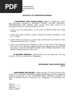 Affidavit For Electricity Connection | PDF