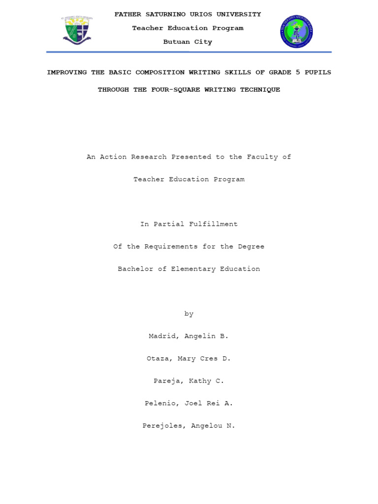 New Action Research Draft | PDF | Teacher Education | Teachers