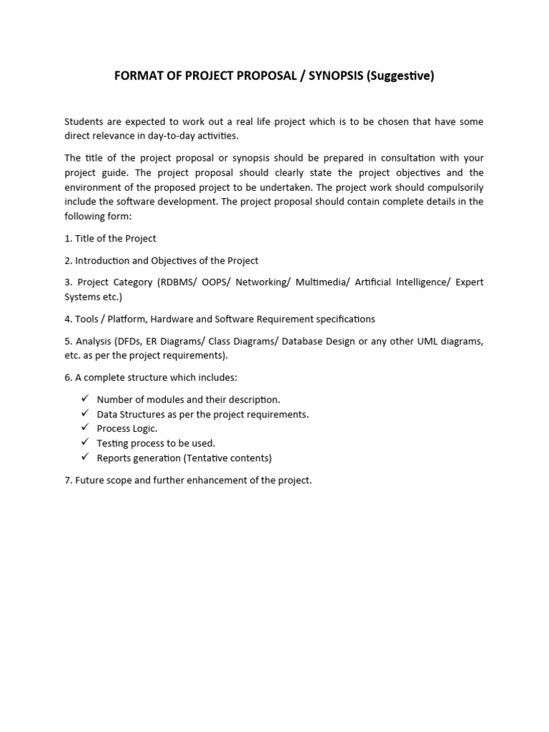 Format of Project Proposal | PDF | Data Management | Computing