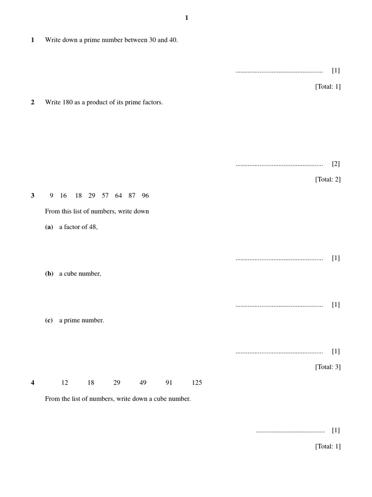 Worksheet For Midterm 1 - Unit 1 | PDF | Field (Mathematics ...