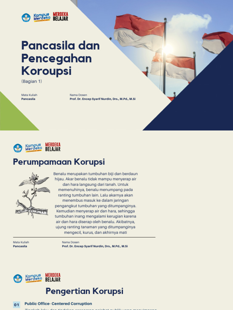 1 Pancasila Dan Pencegahan Korupsi - Prof Encep | PDF