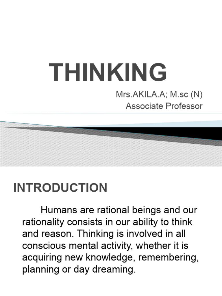 Psychology Unitiii Thinking 200426103049 | Download Free PDF | Thought | Concept