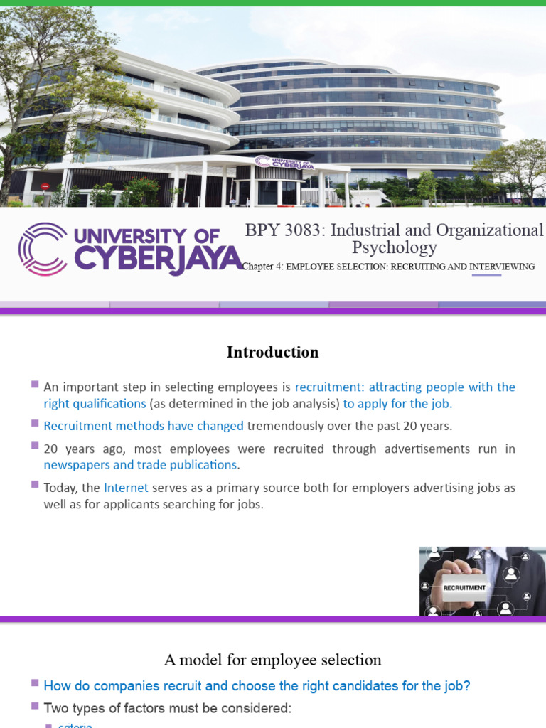 Lecture Slides - IO C4 | PDF | Recruitment | Résumé