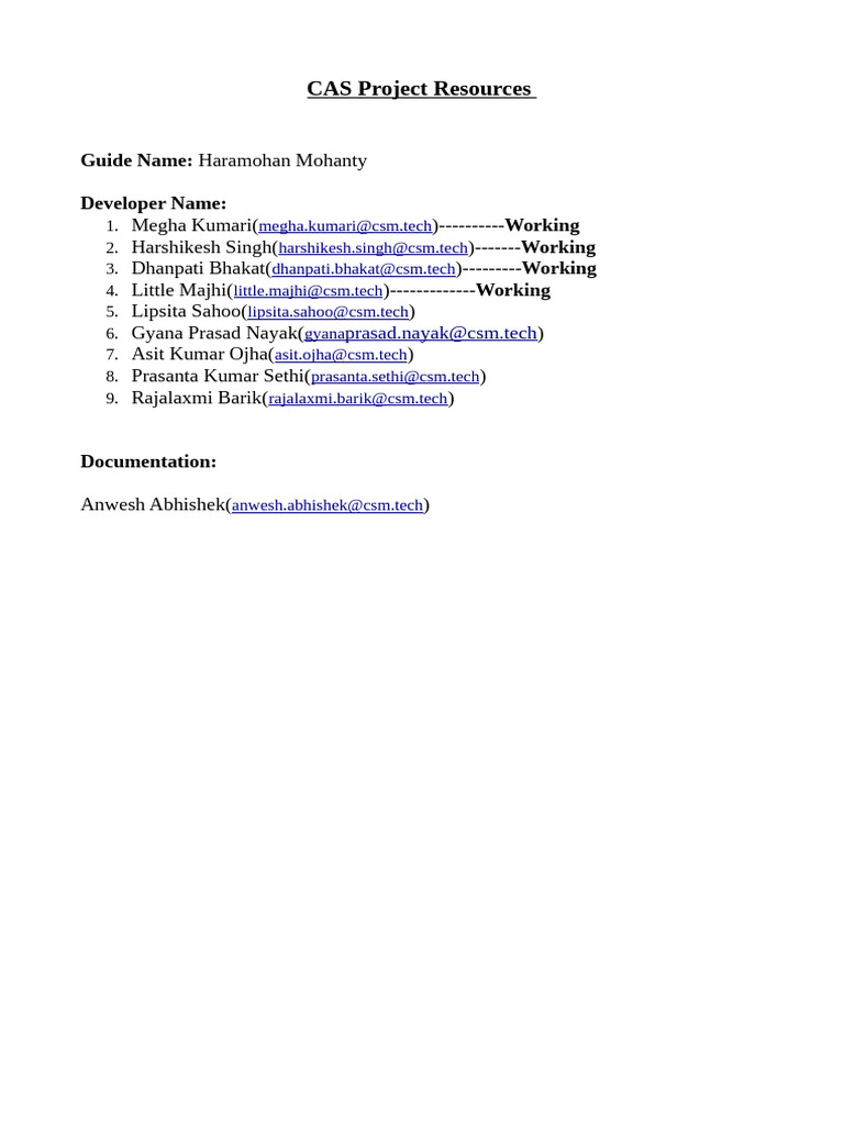 CAS Project Developer Resources Guide | PDF | Art | Computers