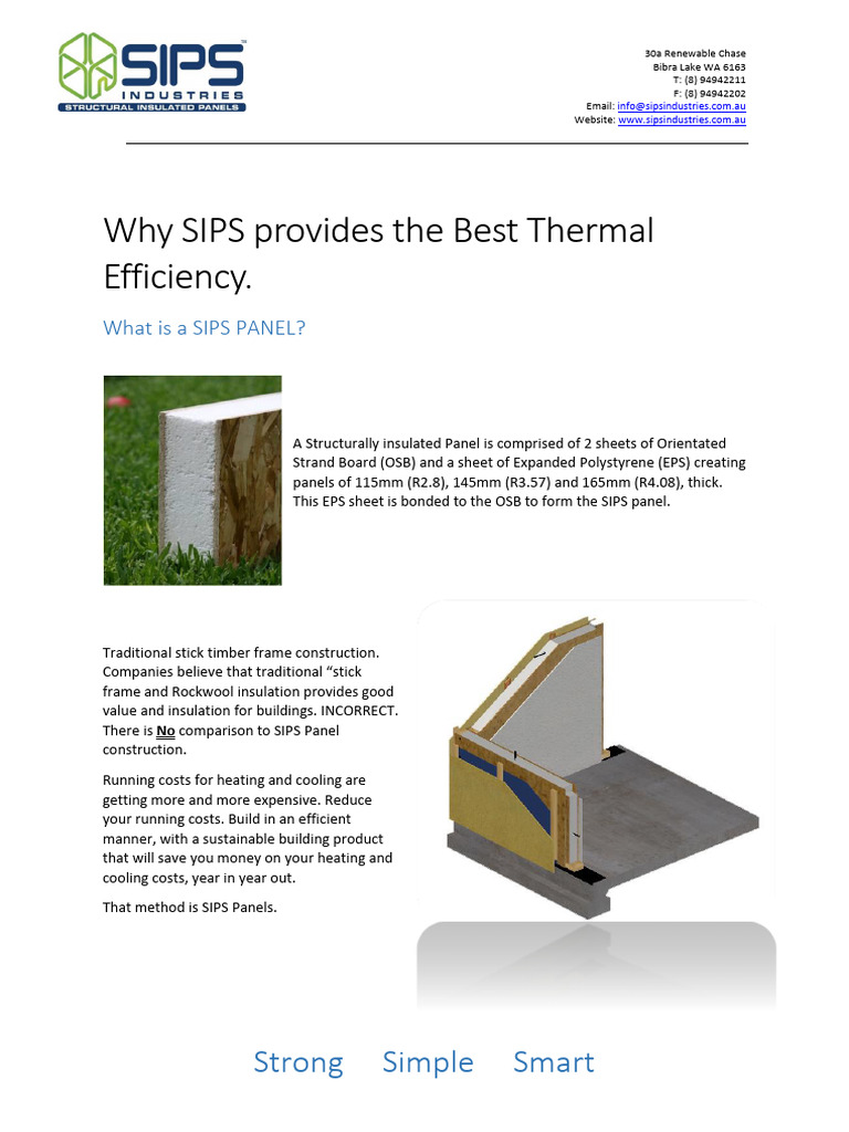 D.06 SIPS Thermal Efficiency | PDF | Building Materials | Sustainable ...