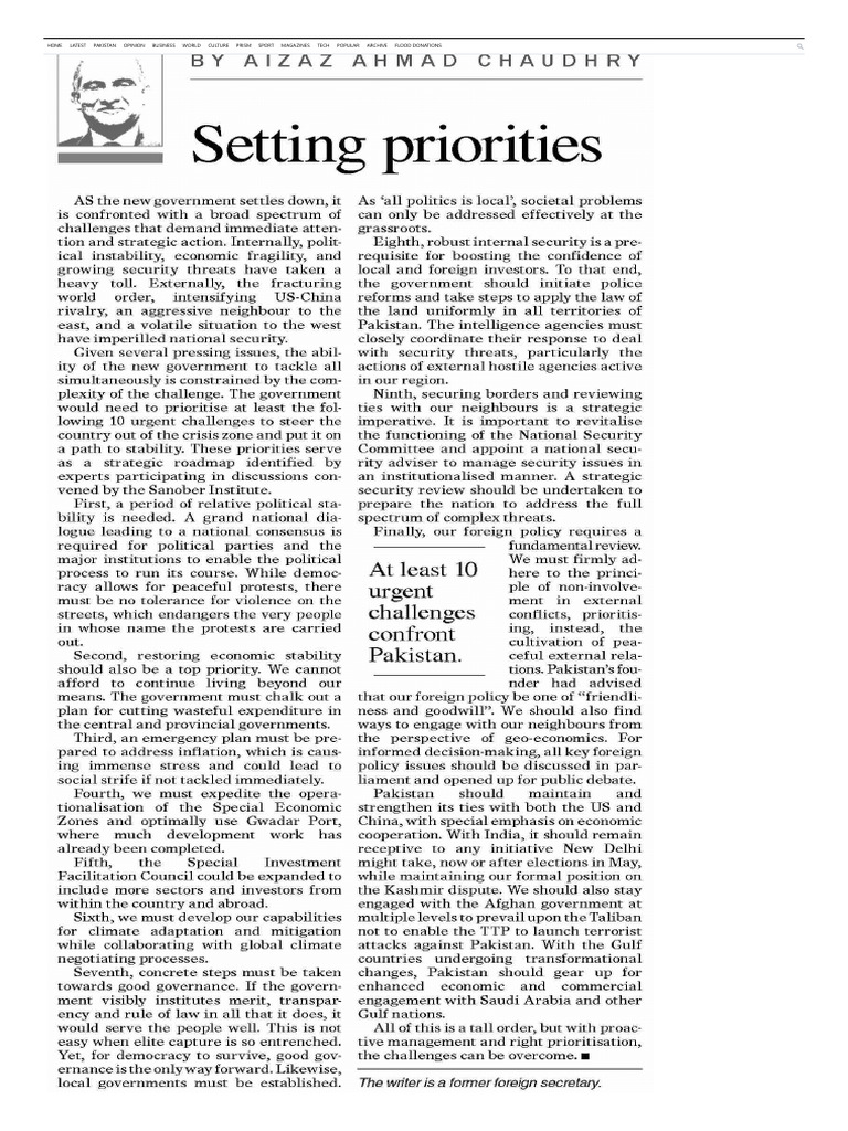 Setting Priorities | PDF Setting Priorities | PDF