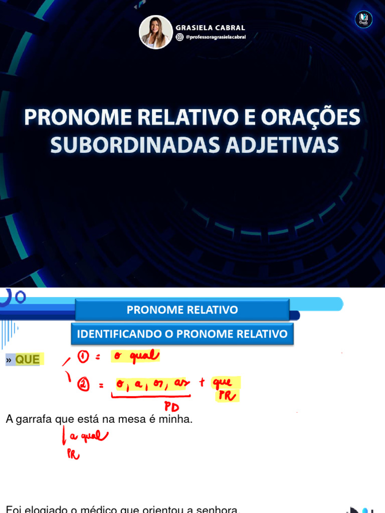 Semana Do Portugu%c3%8as - Aula 1 - Pr e or Sub Adjetivas - Rabiscos Da ...