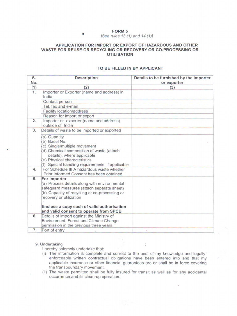 Form 5 | PDF | Waste | Recycling