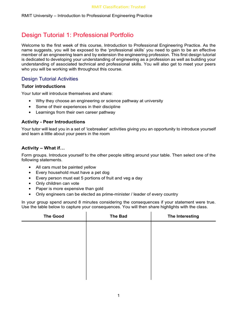 IPEP22-DT1-Professional Portfolio Worksheet_VN | PDF | Information ...