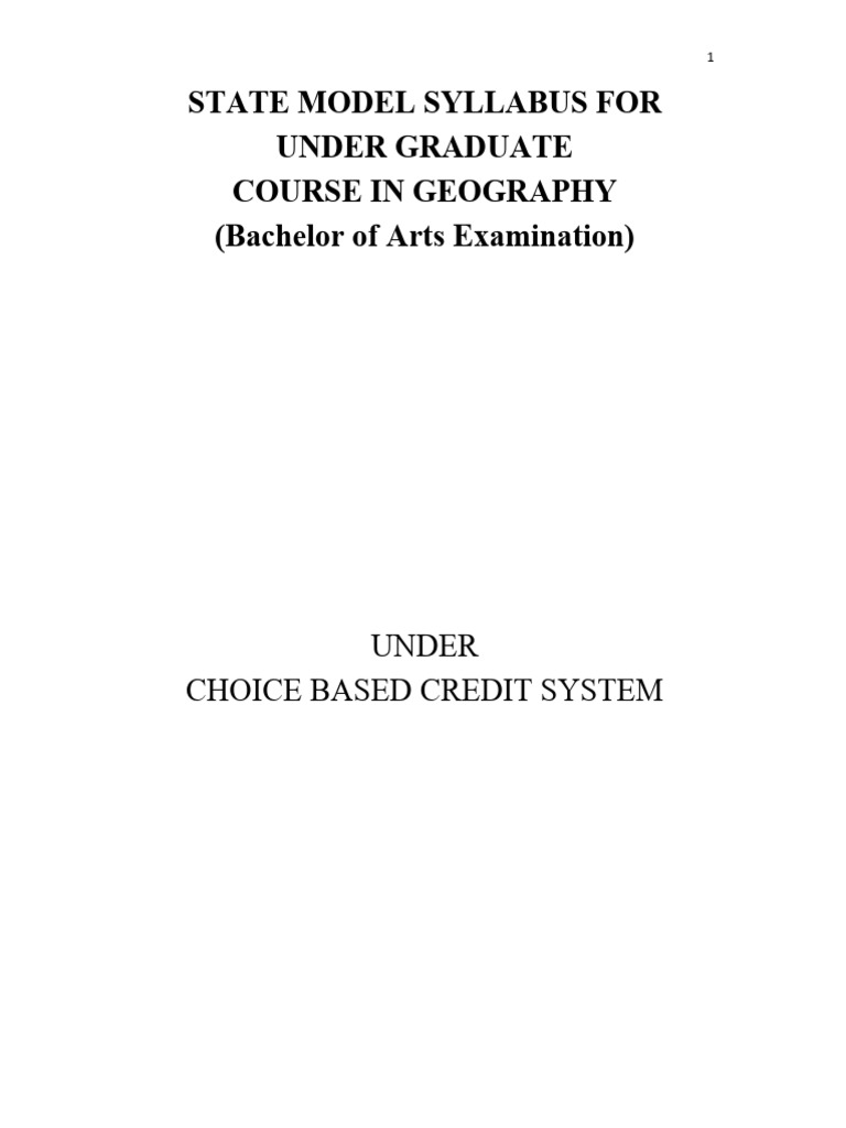 Geography Syllabus | PDF | Weather | Geomorphology