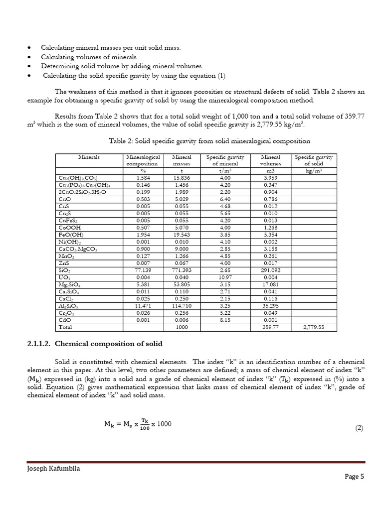 Material Balance in Froth Flotation Using Microsoft Excel Solver 6 | PDF | Minerals | Chemistry