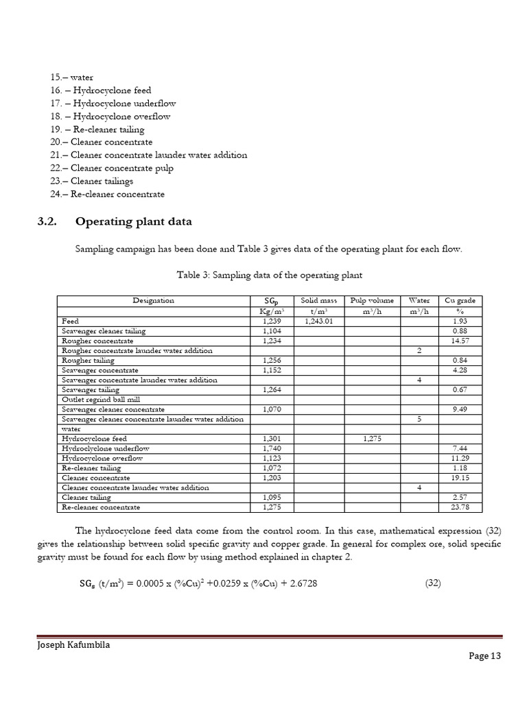 Material Balance in Froth Flotation Using Microsoft Excel Solver 14 | PDF | Chemistry | Mining