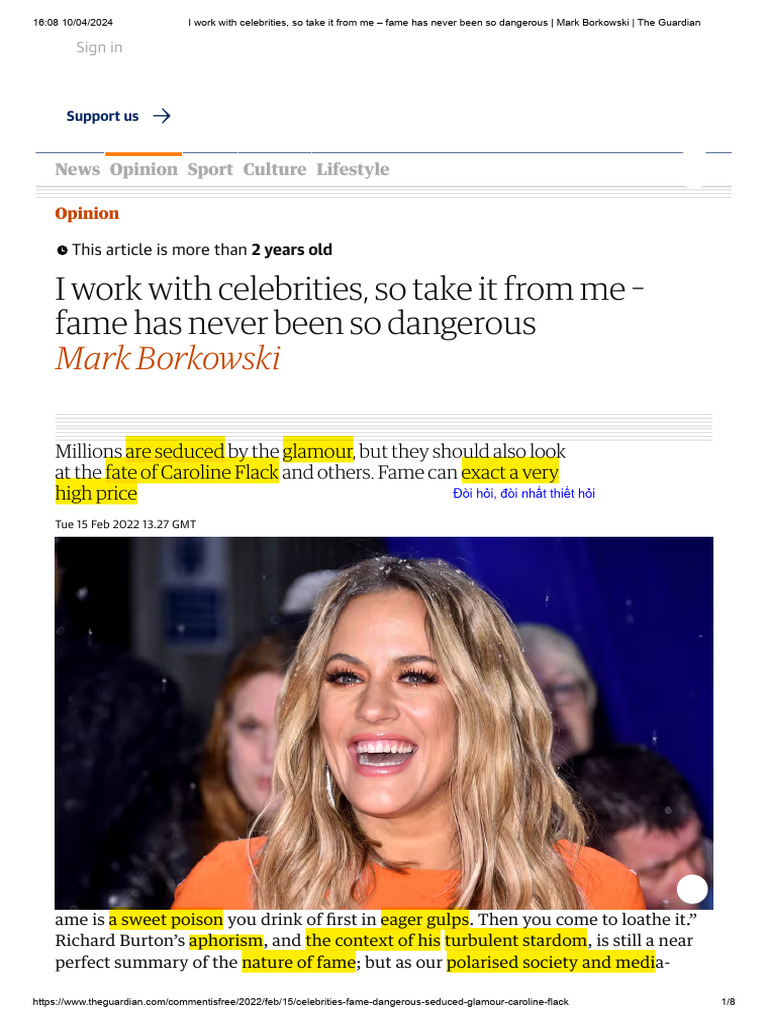 FAME AND THE MEDIA - I Work With Celebrities, So Take It From Me - Fame Has Never Been So ...