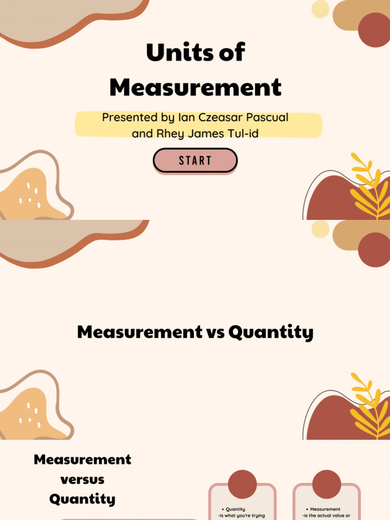 Units of Measurement | PDF