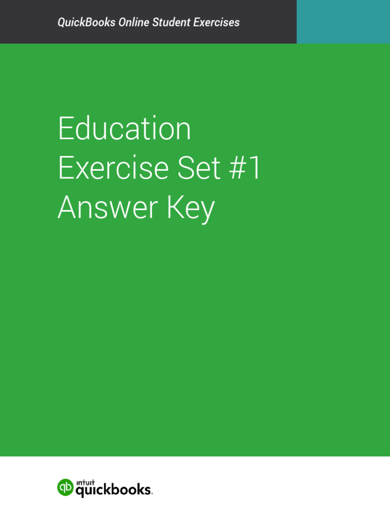 Icom Education Program Ca Qbo Exercise Set1 Answer Key | PDF | Quick ...