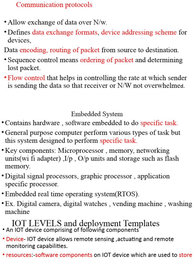 IOT Unit 1.3 | PDF | Internet Of Things | Embedded System