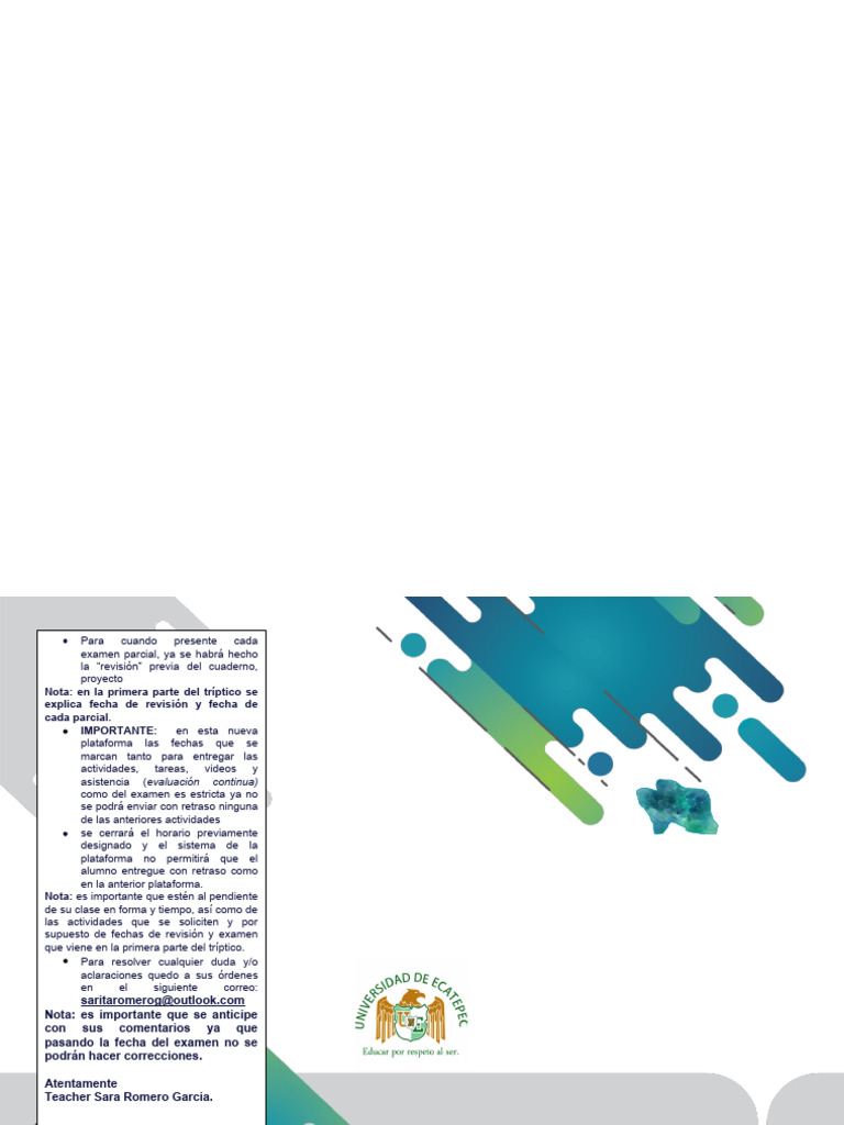 Triptico Original Word 201 | PDF | Evaluación