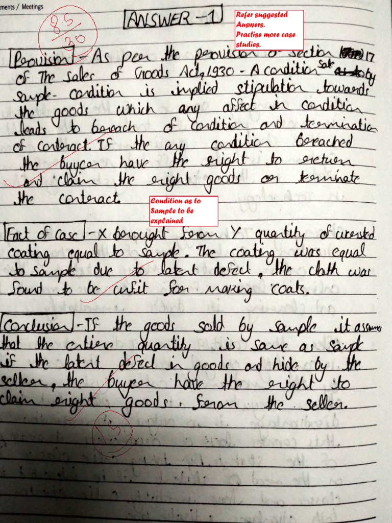 06-11-2023 - 08.00pm - Law - SOGA (Unit 2) Result | PDF