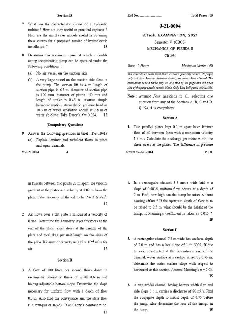 F.M Qp. | PDF | Pump | Fluid Dynamics
