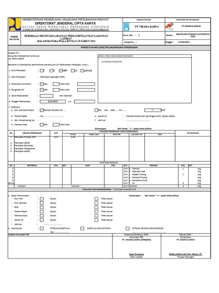 006 Ipl NK Stadion.u17 SMT Ix 2023 Pondasi Fop | PDF
