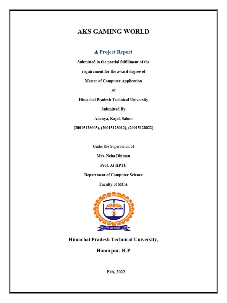 SodaPDF-converted-AKS Gaming World - Report | PDF | Computing ...