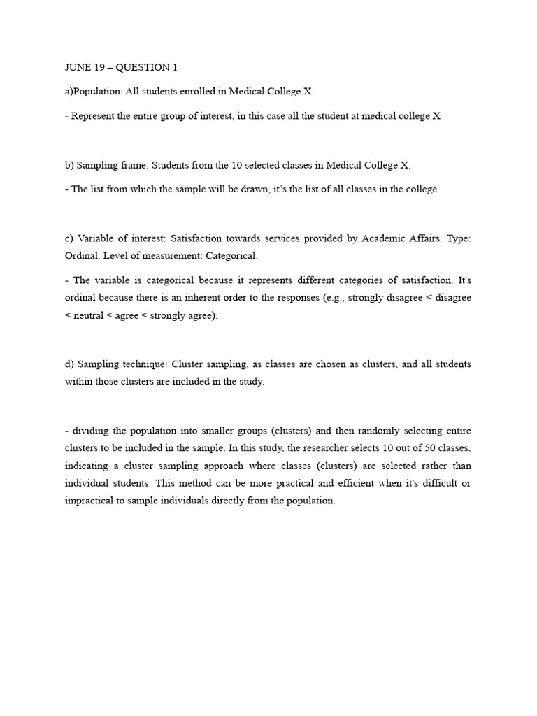 past year exercise STA404 | PDF | Categorical Variable | Statistics