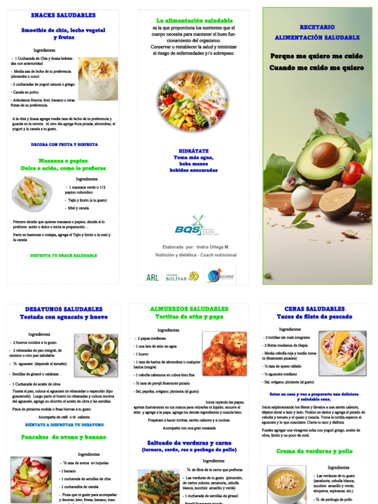 Recetario Saludable | PDF | Panes | Fruta