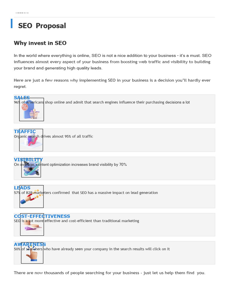 SEO Proposal Template | PDF | Search Engine Optimization | Human Communication