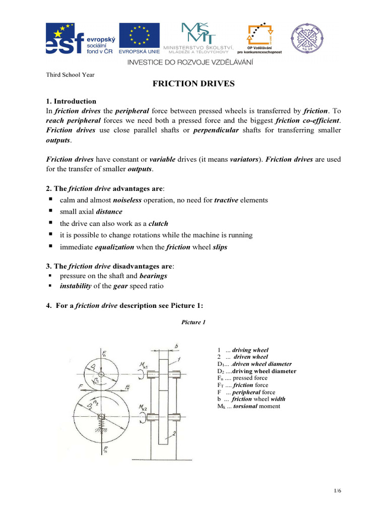 Friction Drive | PDF | Gear | Manufactured Goods