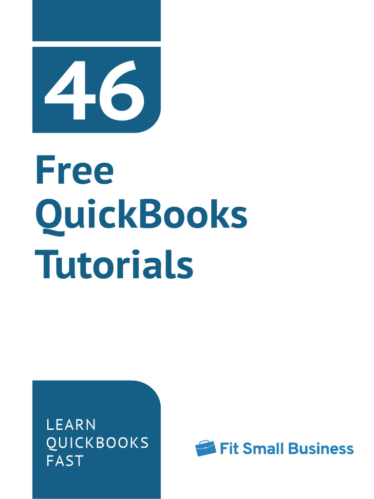 46 Free Quickbooks Tutorials 1 | PDF | Quick Books | Credit Card