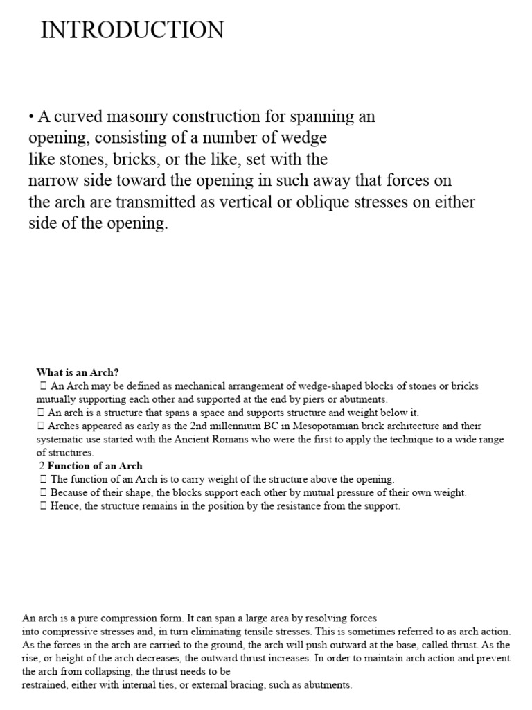 Presentation 5 Arches | PDF | Civil Engineering | Building Engineering