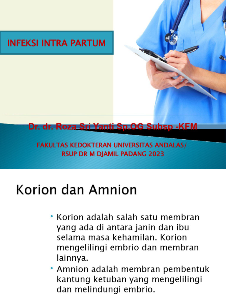 Korioamnionitis PPT 2 | PDF