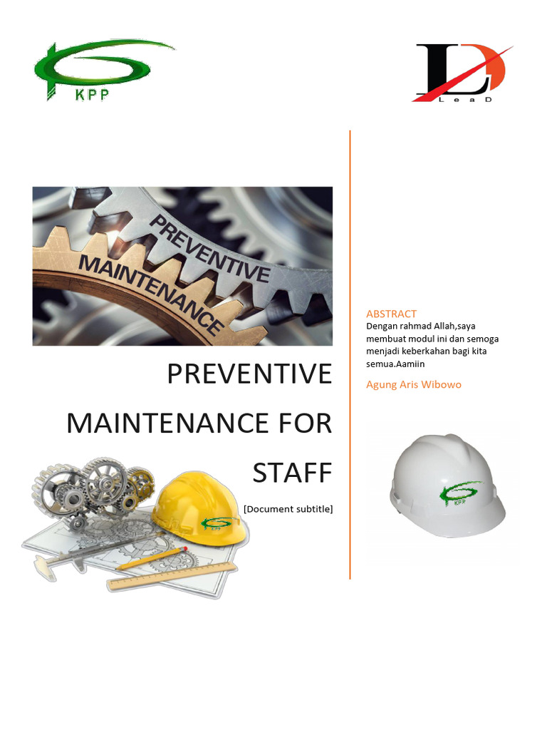Materi Plant - Preventive Maintenance | PDF